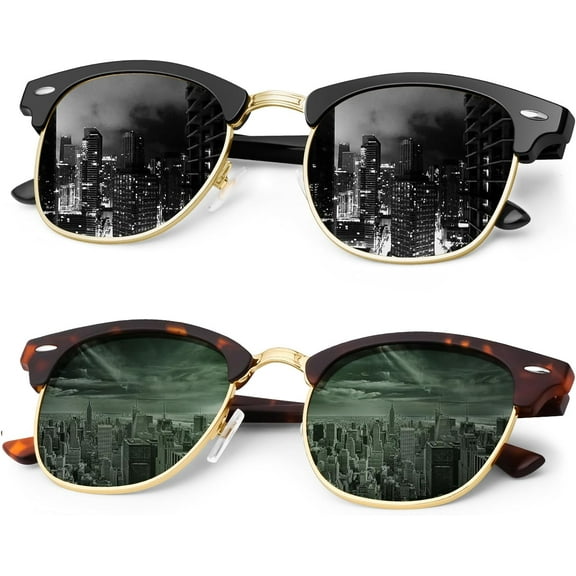 Classic Sunglasses for Men Women Retro Style - Walmart.com