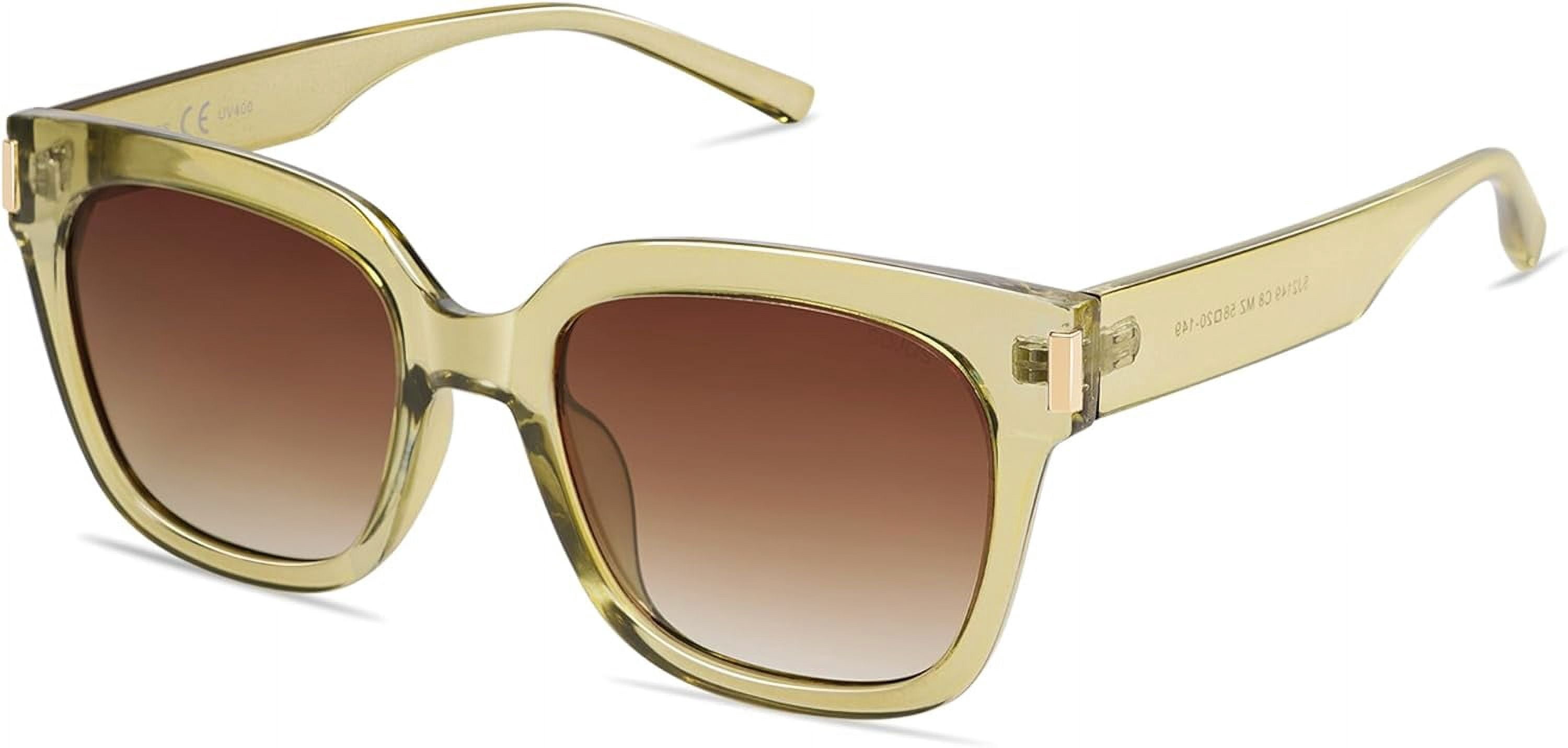 Classic Polarized Sunglasses for Women Men Trendy Square Frame SJ2149 ...