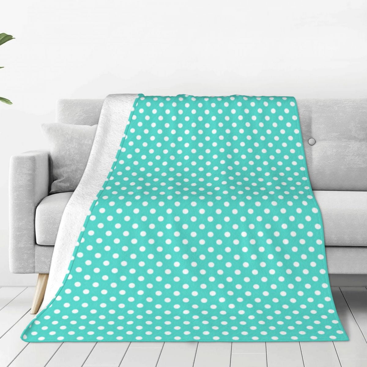 Classic Polka Dot Blanket White Black Polkadots Retro Pattern Fashion ...