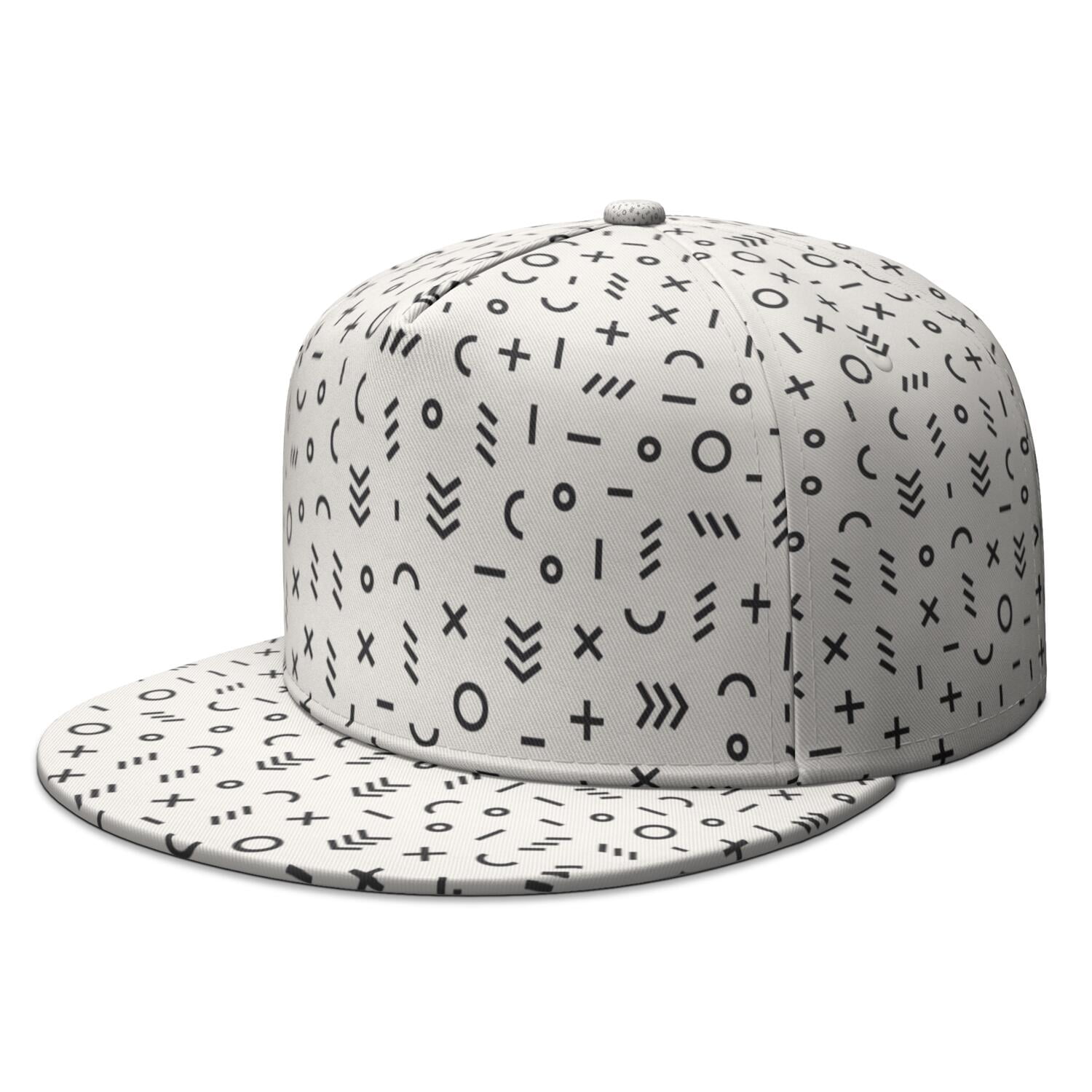 Classic Polka Dot Snapback Hat - Adjustable Flat Brim Cap for Men Women ...