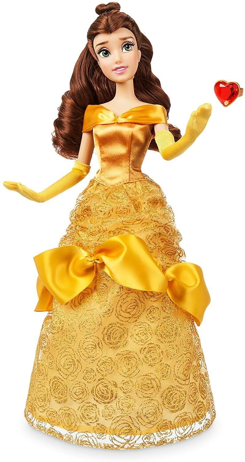 Classic Princess Bells 11.5” Beauty & Beast Doll With Ring Figure ...