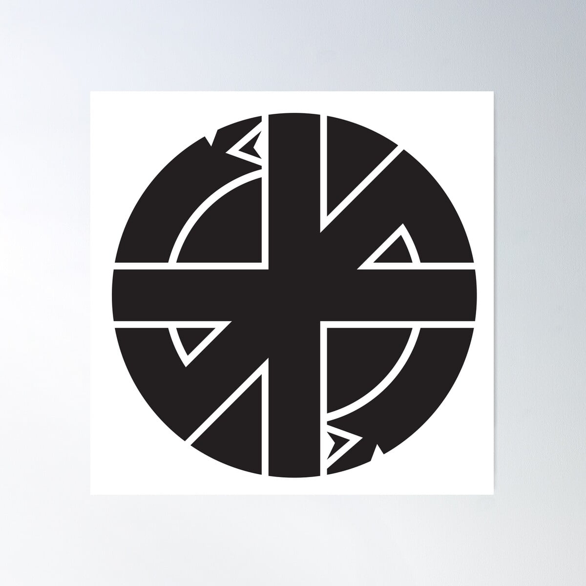 Classic Punk Crass Logo Poster Wall Art, Modern Wall Decor For Living ...