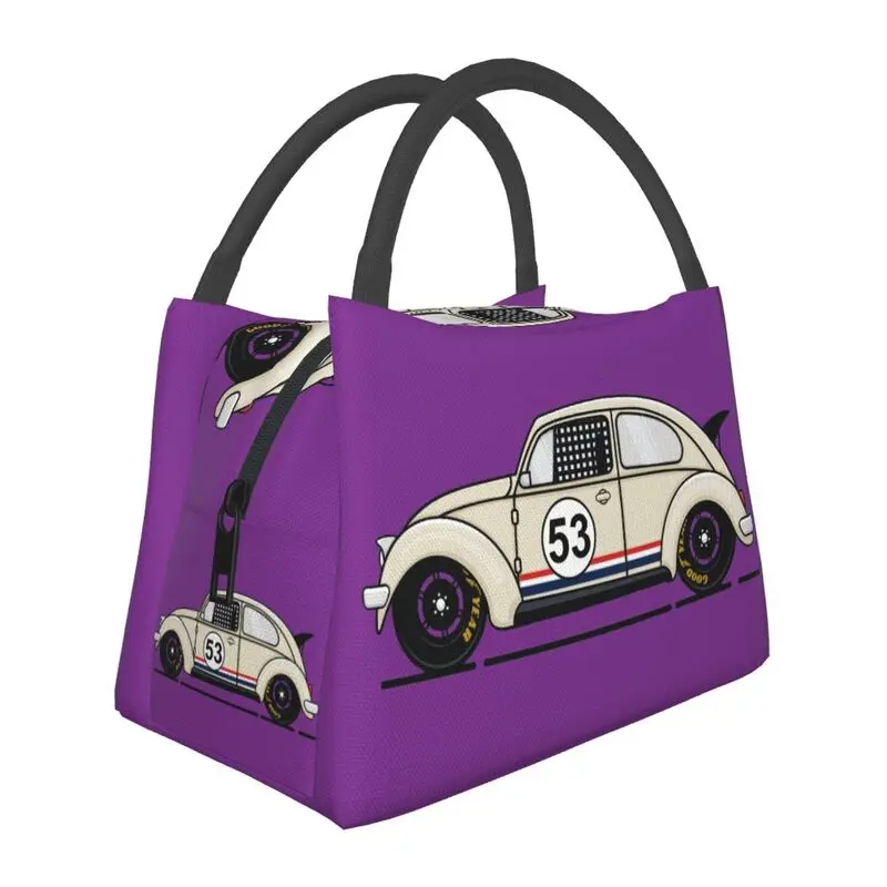 Classic Racing Car Herbie 53 Resuable Lunch Box Thermal Cooler Food ...