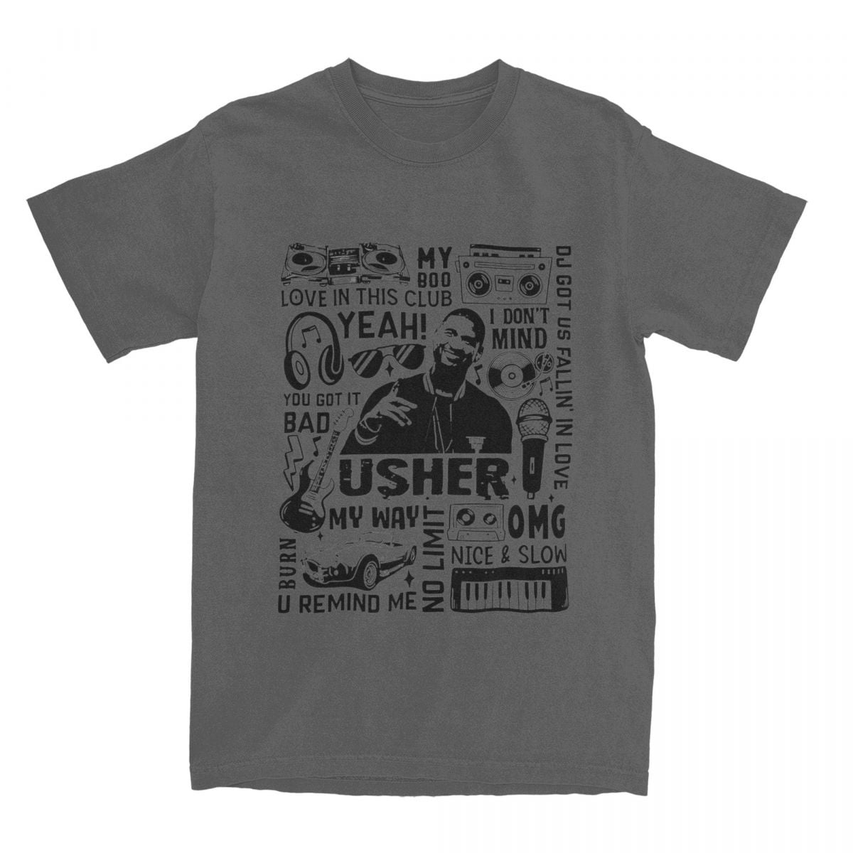 Classic Rap and R&B Inspired Graphic Tee, Soft Cotton Urban Streetwear ...