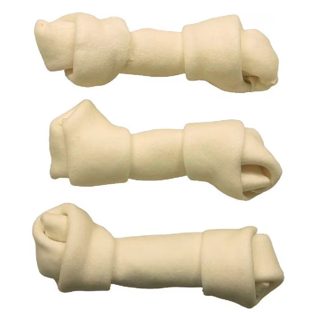 Classic Rawhide Dog Bones 6" to 7" All Natural No Preservatives Medium ...