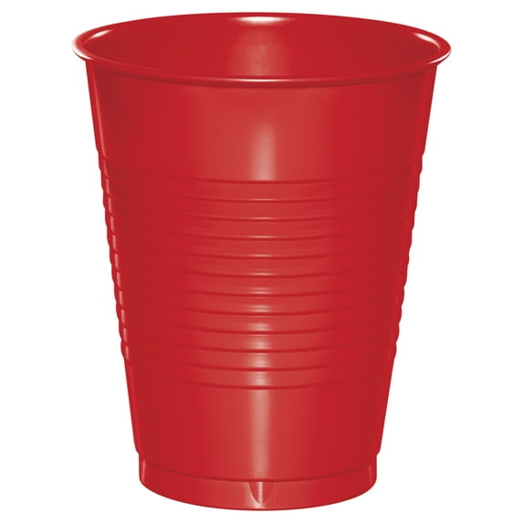 Classic Red 16 oz Plastic Cups 60 Count for 60 Guests - Walmart.com