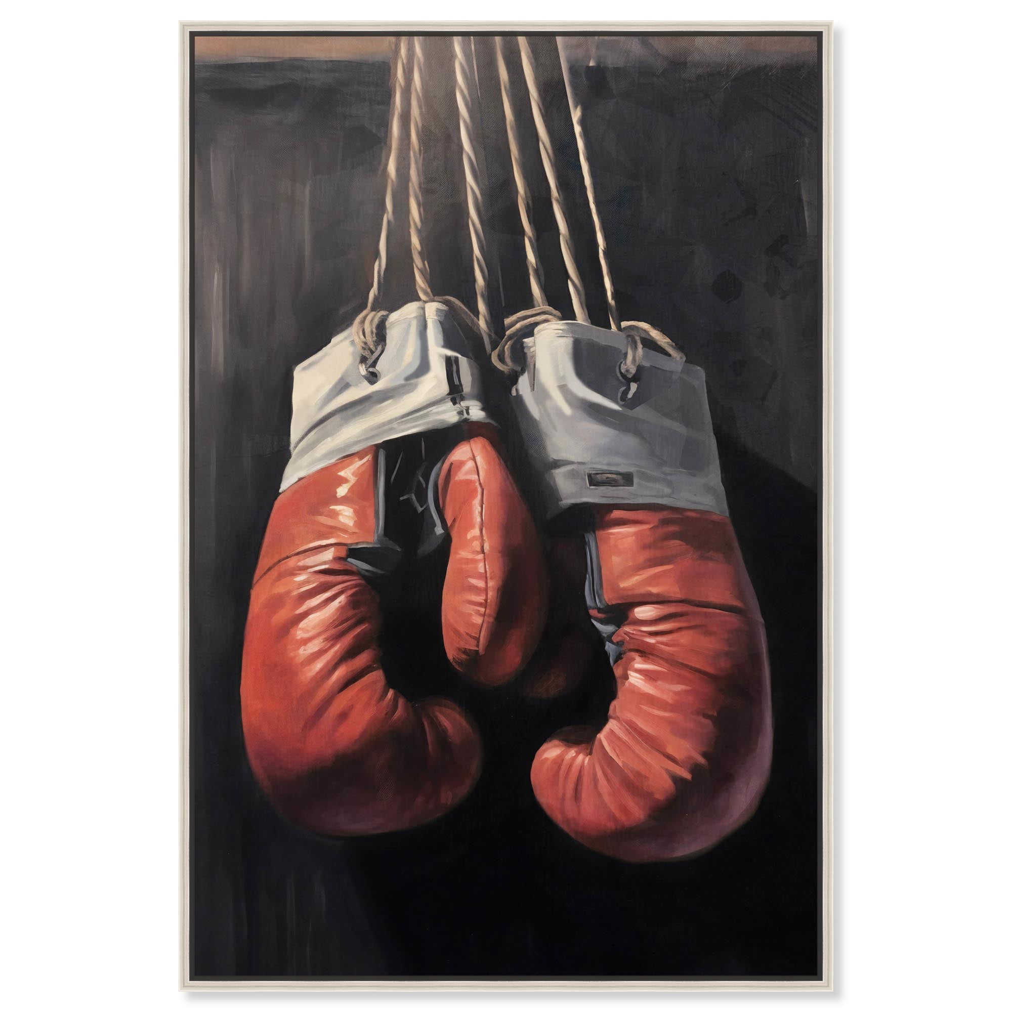 Classic Red Boxing Gloves Canvas Boxing Poster Art by Art Remedy ...