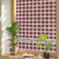 Classic Red Buffalo Plaid Window Privacy Film, Rainbow Film Decorative ...