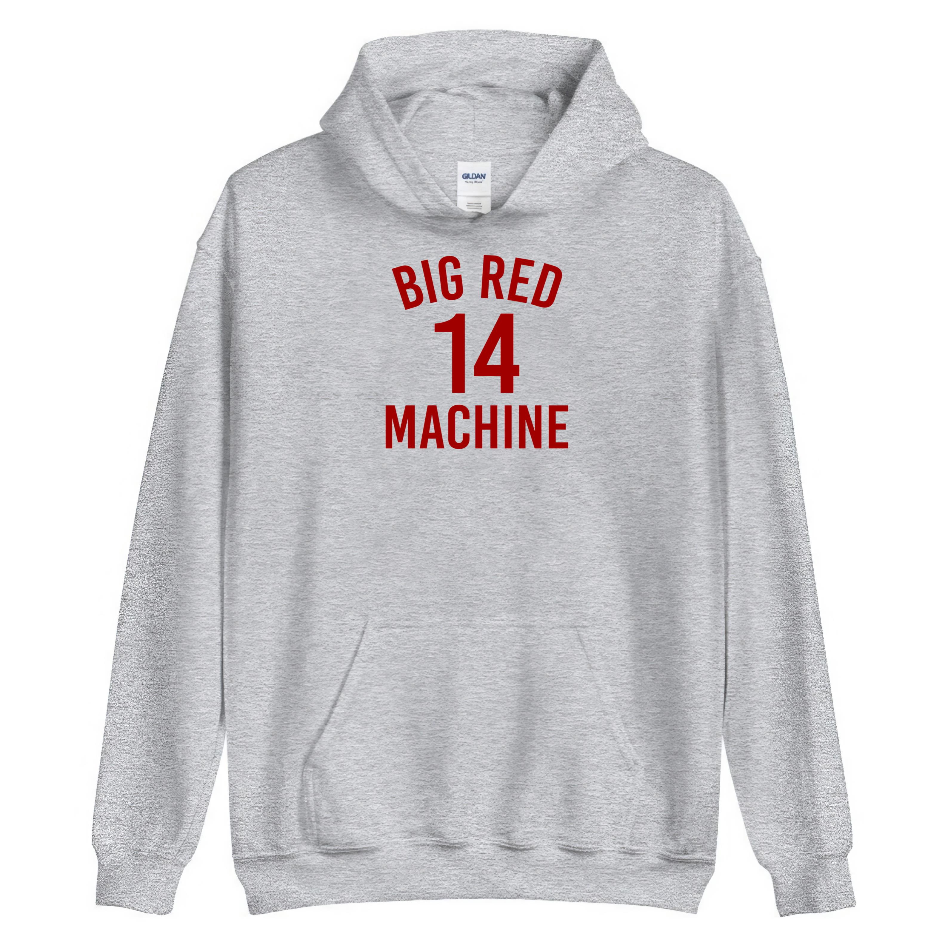 Classic Red Football Shirt, Bold Number 14 Sports Fan Graphic Tee ...