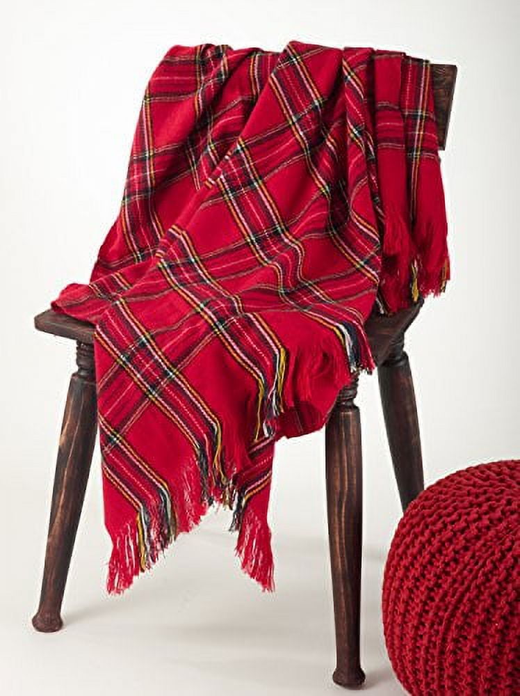 Classic Red Plaid Design Throw Blanket, 50"x60" - Walmart.com