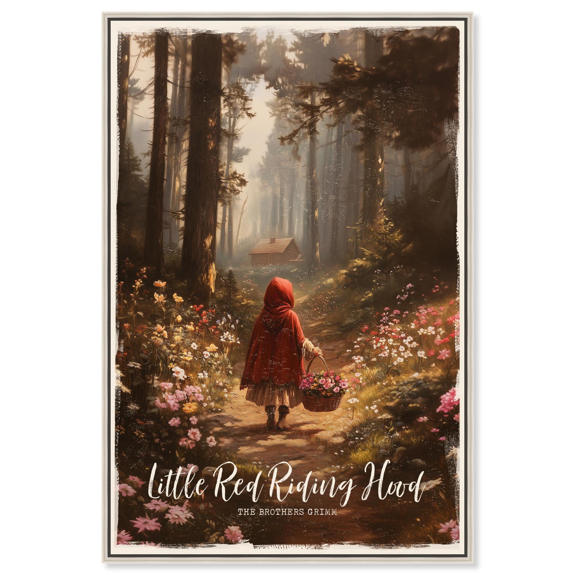 Classic Red Riding Hood Canvas Classic Book Art by Art Remedy, Silver ...