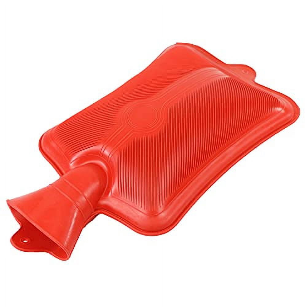 Classic Red Rubber Hot .. Water Bottle, Hot Compress, .. Pain Relief ...