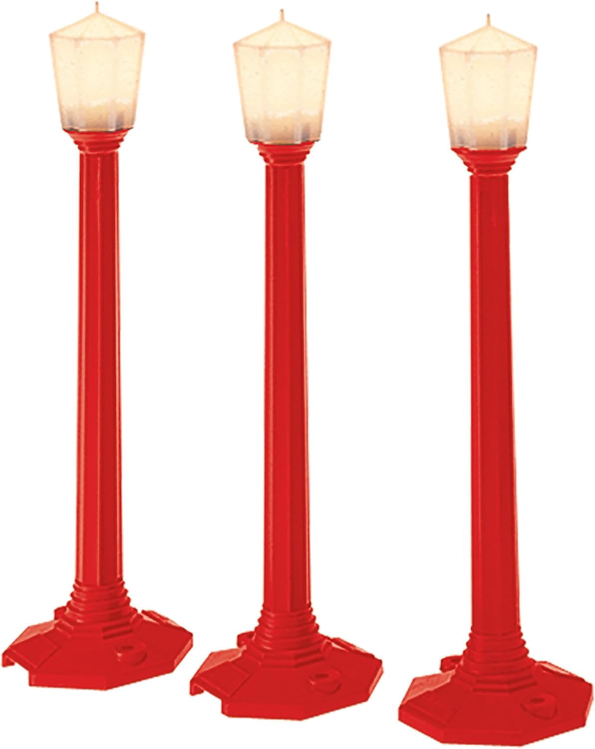 Classic Red Street Lamps 3-Pack Model Train Accessory - Walmart.com
