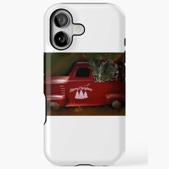 Classic Red Truck Minimal Christmas Design Phone Case for iPhone 17 ...