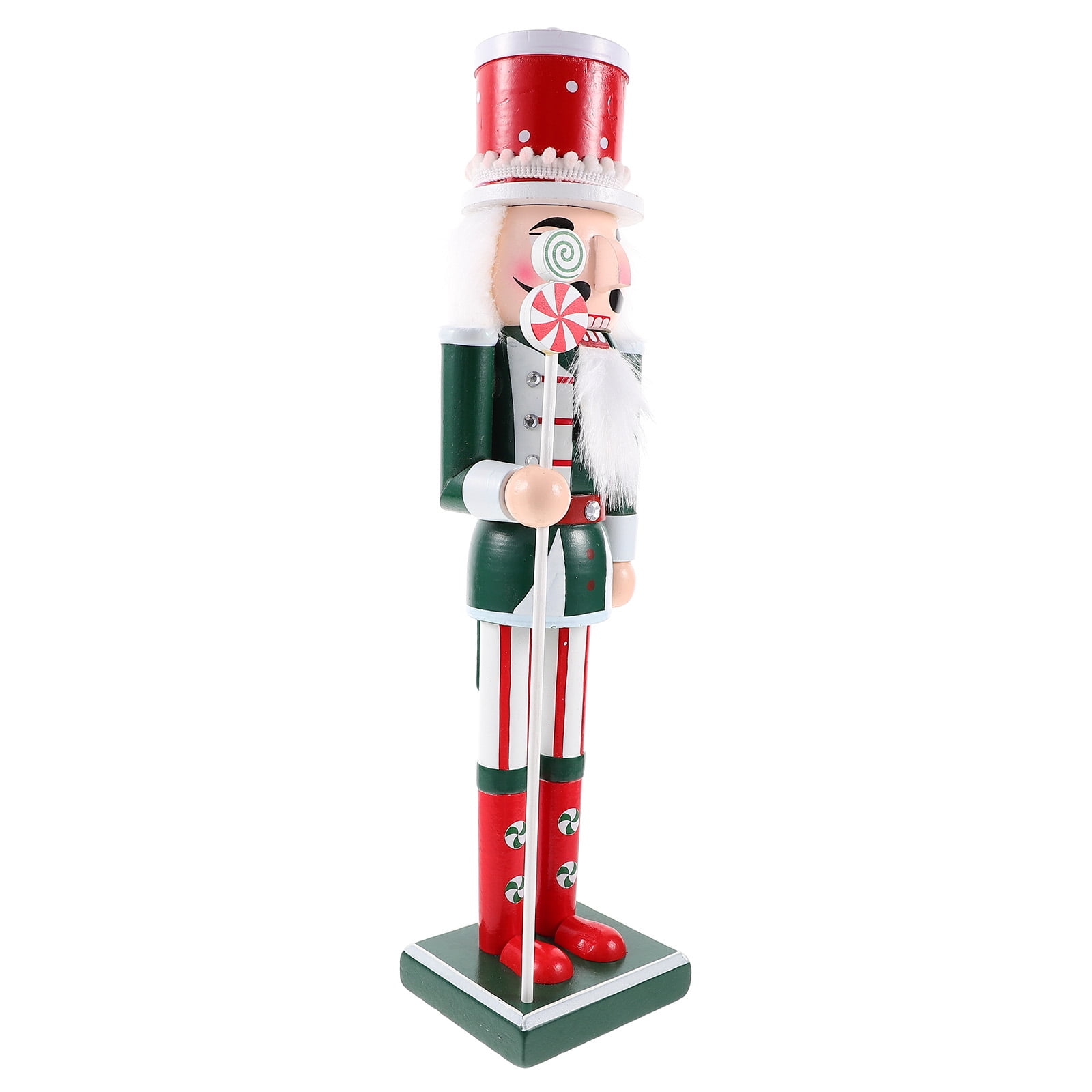 Classic Red and Green Candy Series Nutcracker Soldier Puppet Decoration ...