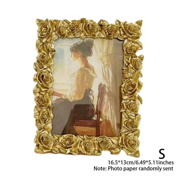 Classic Resin Photo Frame, Vintage European with Distressed Carving ...