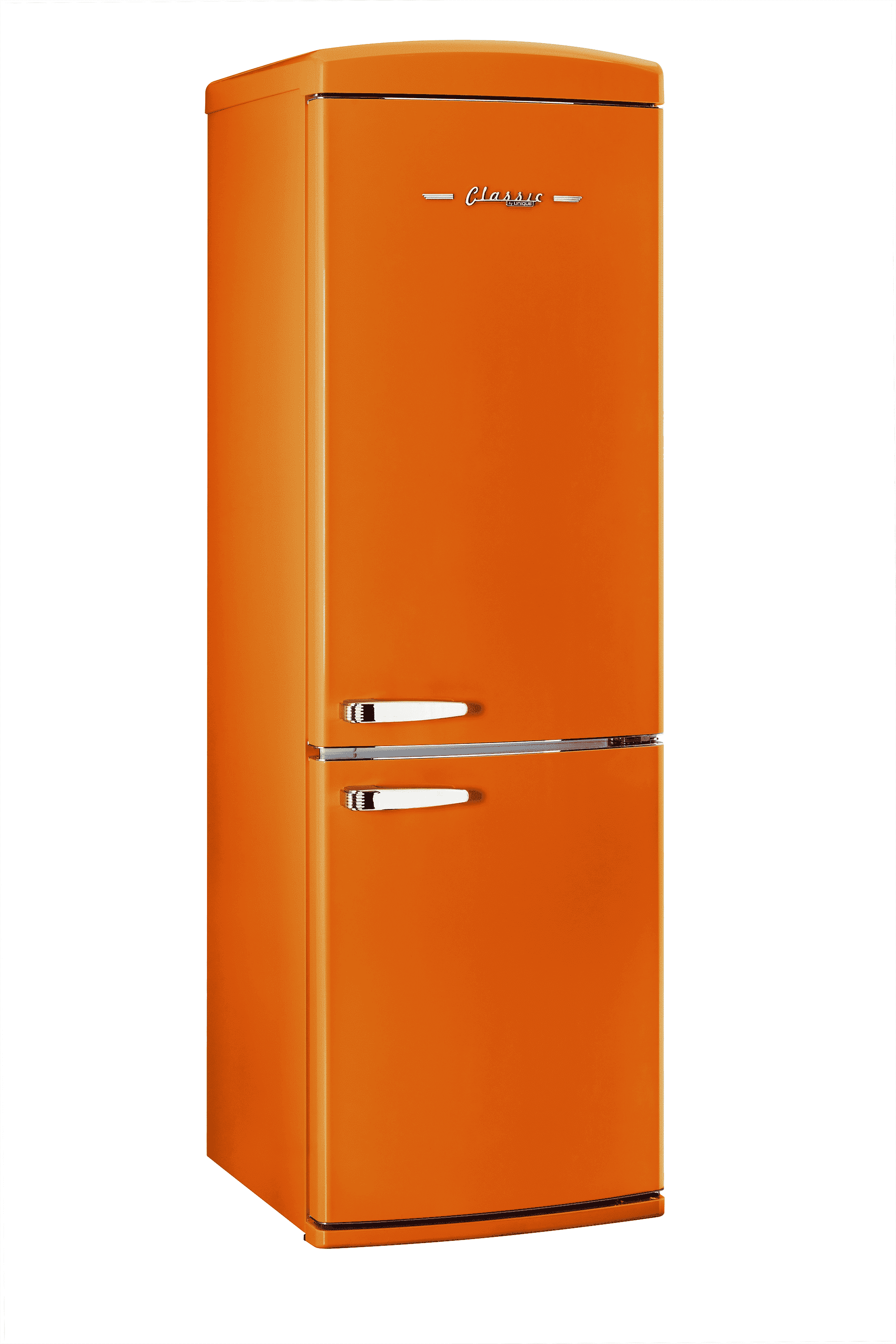 Classic Retro 24 In 12 Cu.ft. Bottom Mount Refrigerator Auto Defrost ...