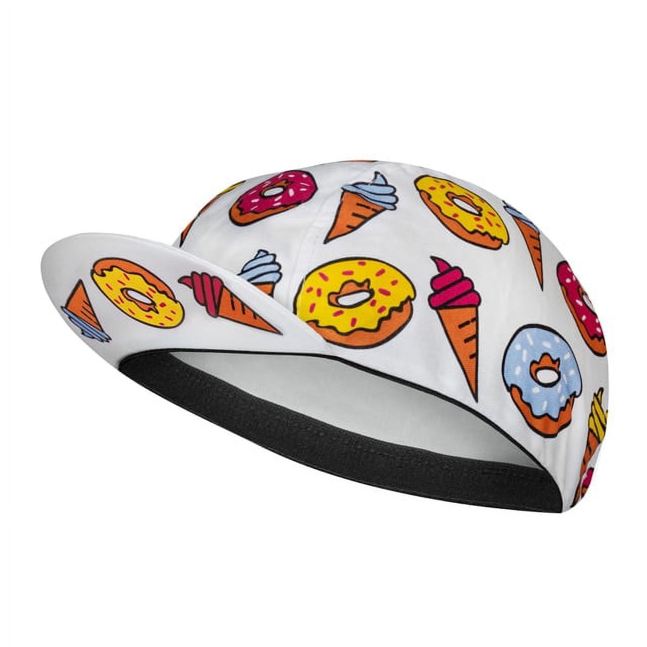 Classic Retro Beer Coffee Ice Cream Cartoon Polyester Cycling Caps ...