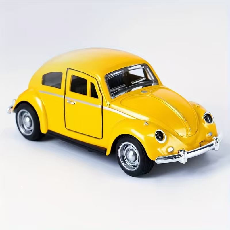 Classic Retro Beetle Alloy Toy Car 1:36 Scale Diecast Metal Pull Back ...
