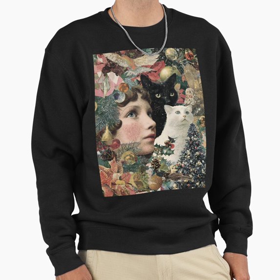 Classic Retro Christmas Collage Unisex Sweatshirt Vintage Holiday ...