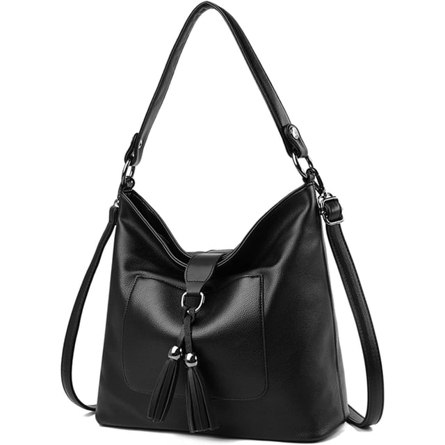 Classic Retro Handbag Bag for Women Vegan Leather Bucket Bags Large ...