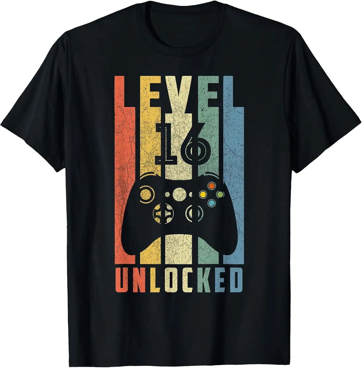 Classic Retro Level 16 Unlocked Video Game Controller 16th Birthday ...