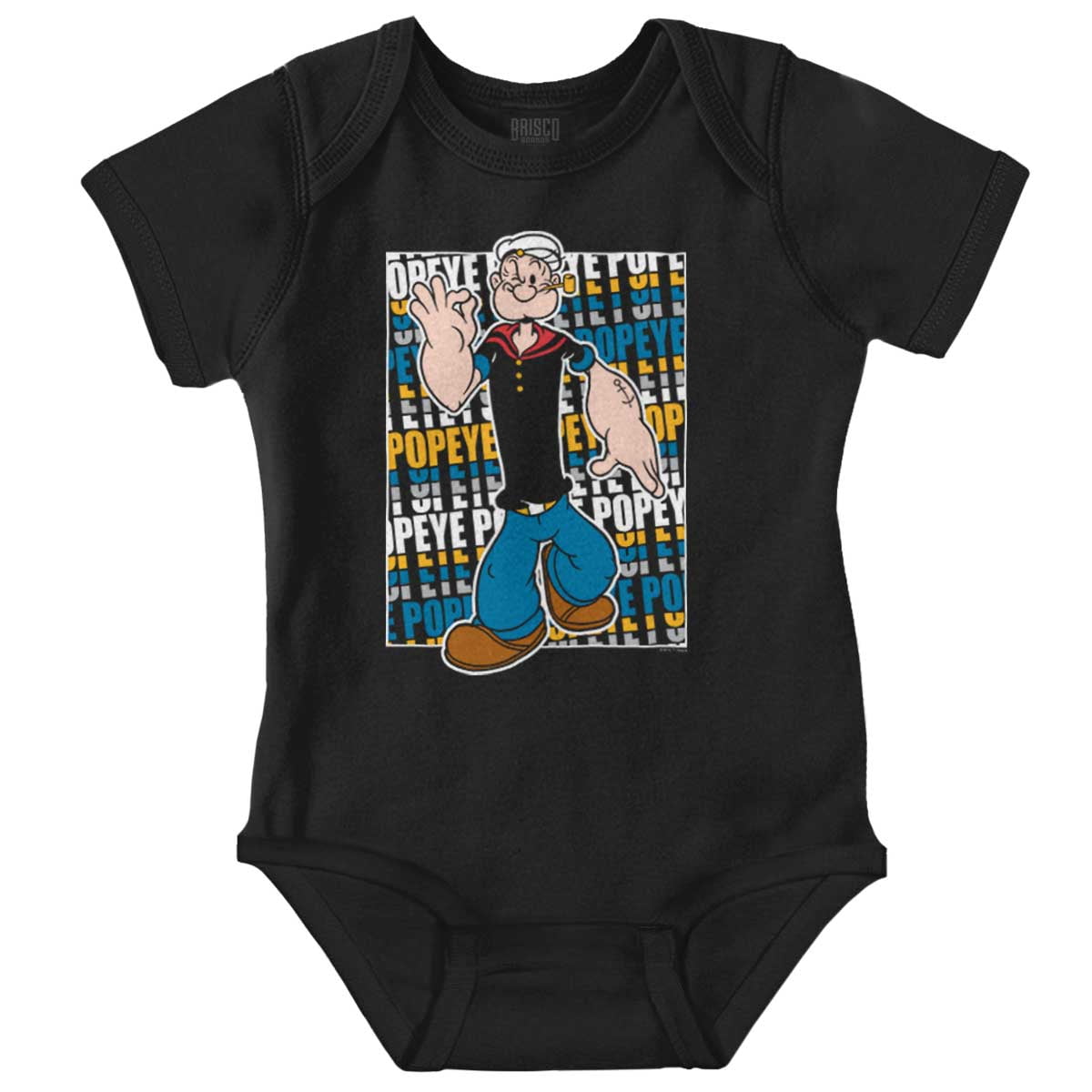 Classic Retro Popeye the Sailor Man Romper Boys or Girls Infant Baby ...