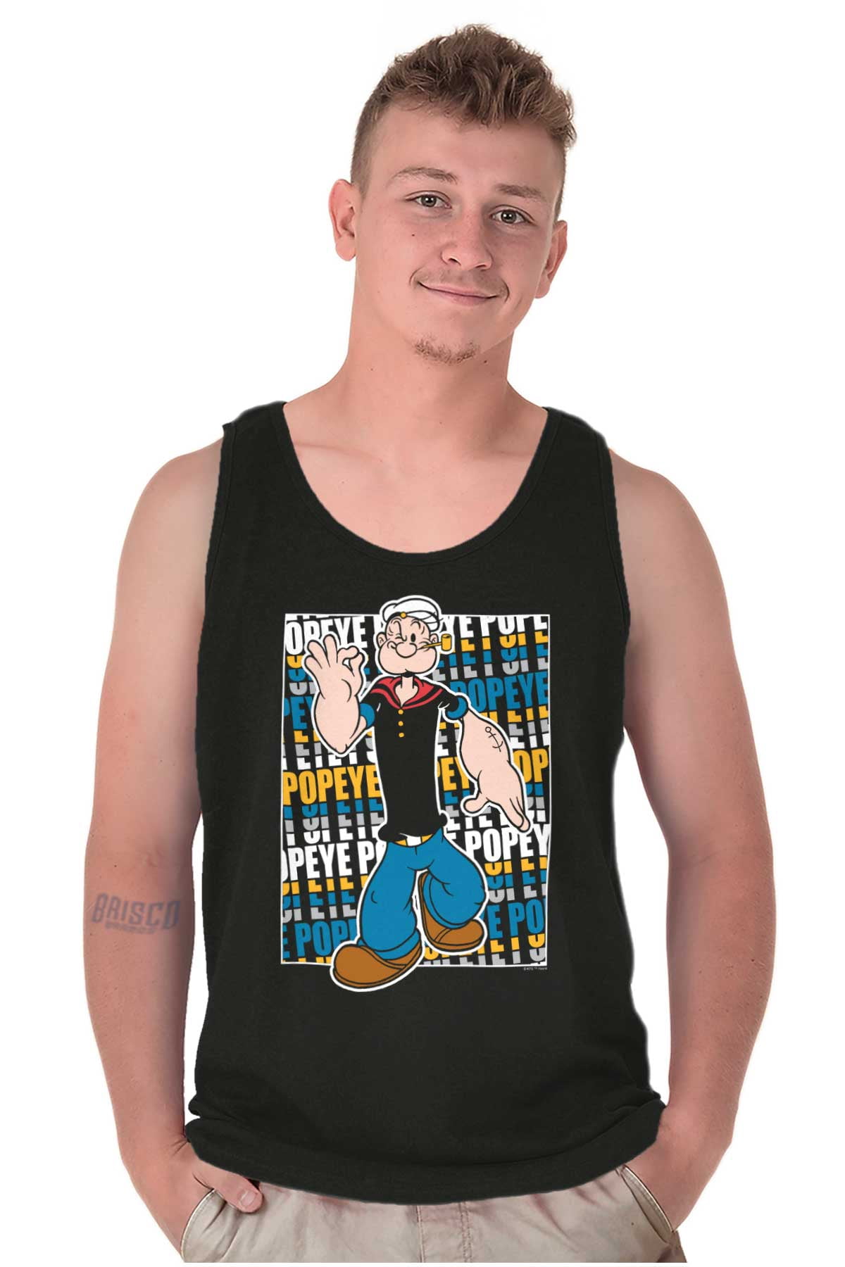 Classic Retro Popeye the Sailor Man Tank Top T Shirts Men Women Brisco ...