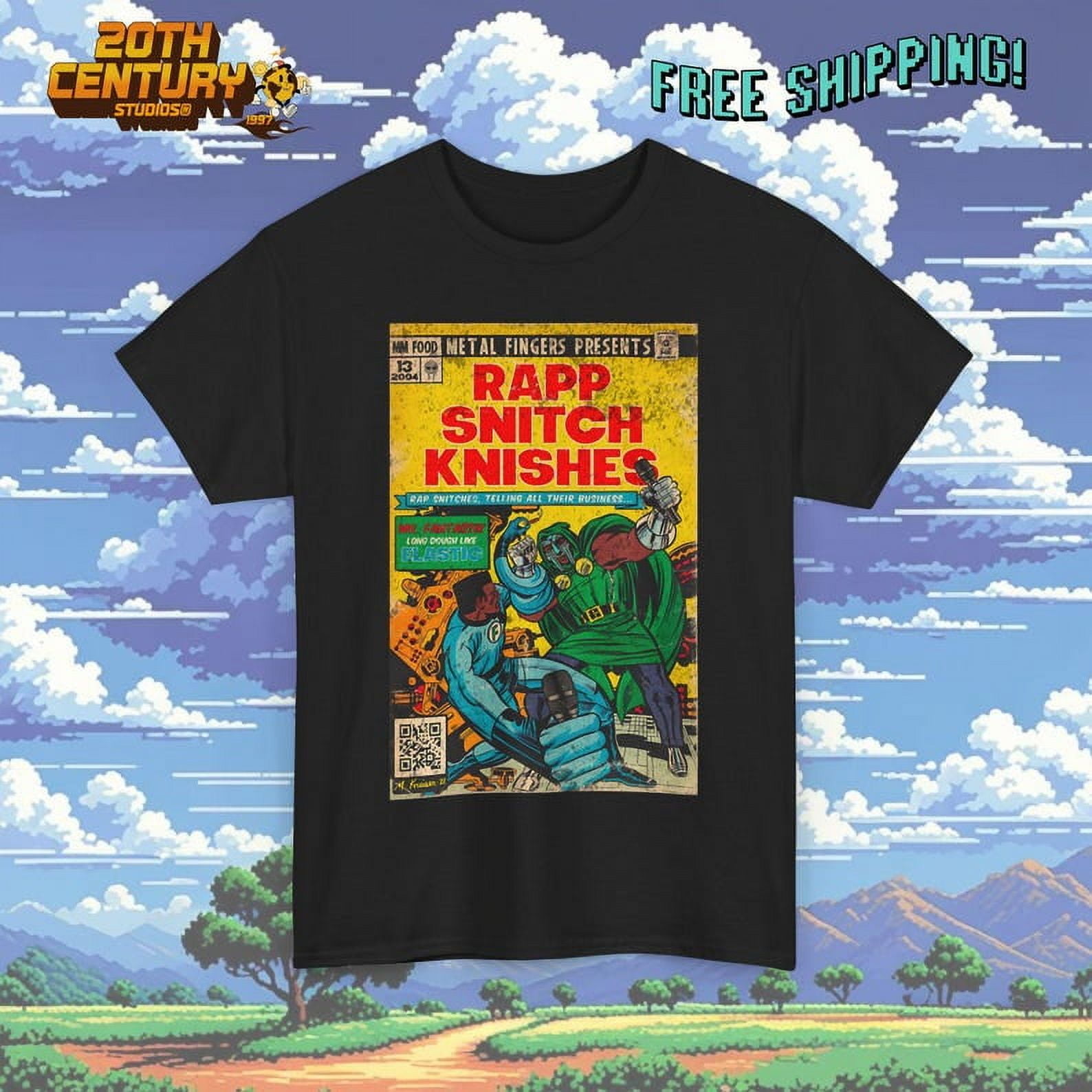 Classic Retro Rapper Snitch Design Shirt, Size S-3XL - Walmart.com