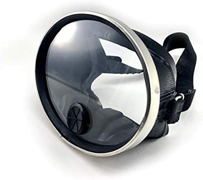 Classic Retro Round Glass Rubber Dive Mask with Purge Valve - for Scuba ...