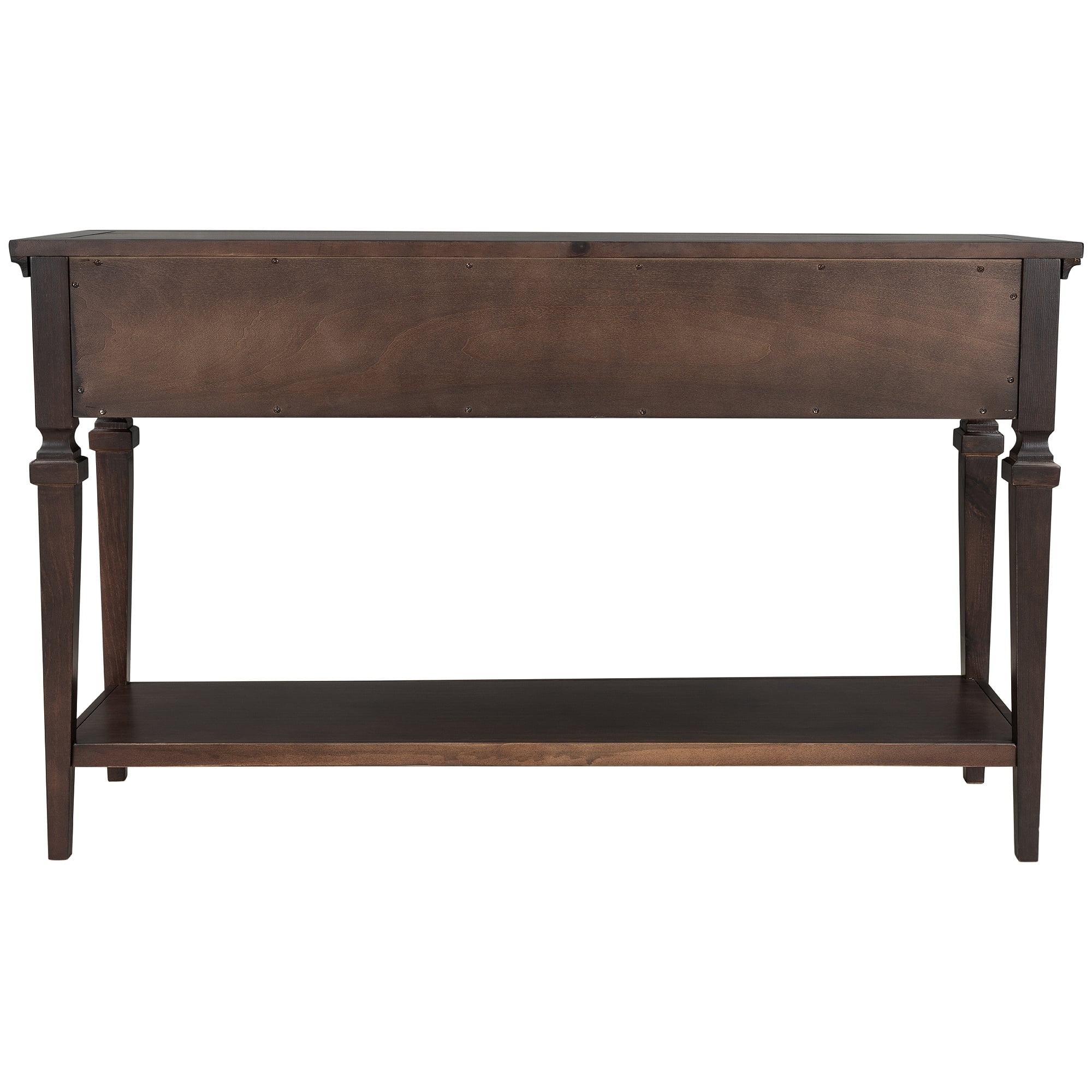 Classic Retro Style Console Table with Three Top Drawers and Open Style ...