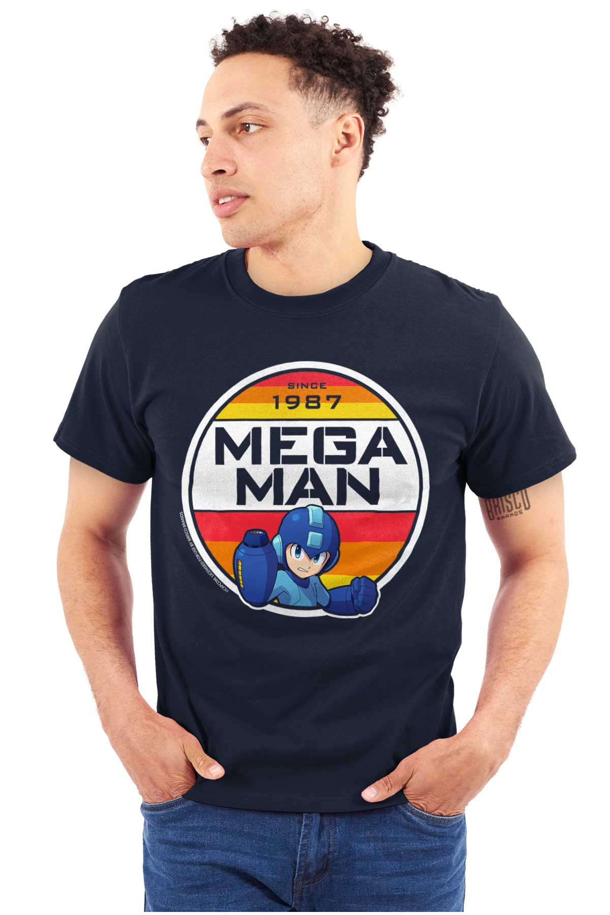 Classic Retro Video Game Mega Man Unisex Plus Size Graphic Tee Brisco ...