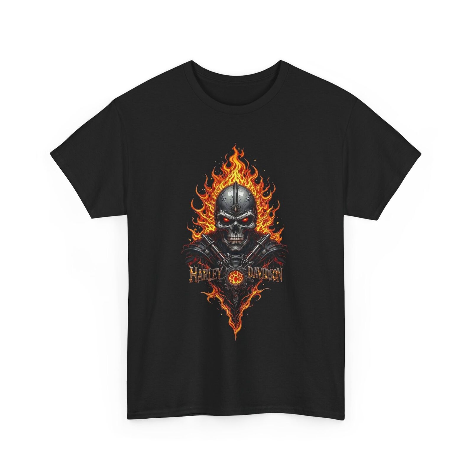 Classic Rider Flame Shirt – Biker Style Graphic Shirt for Motorcycle ...