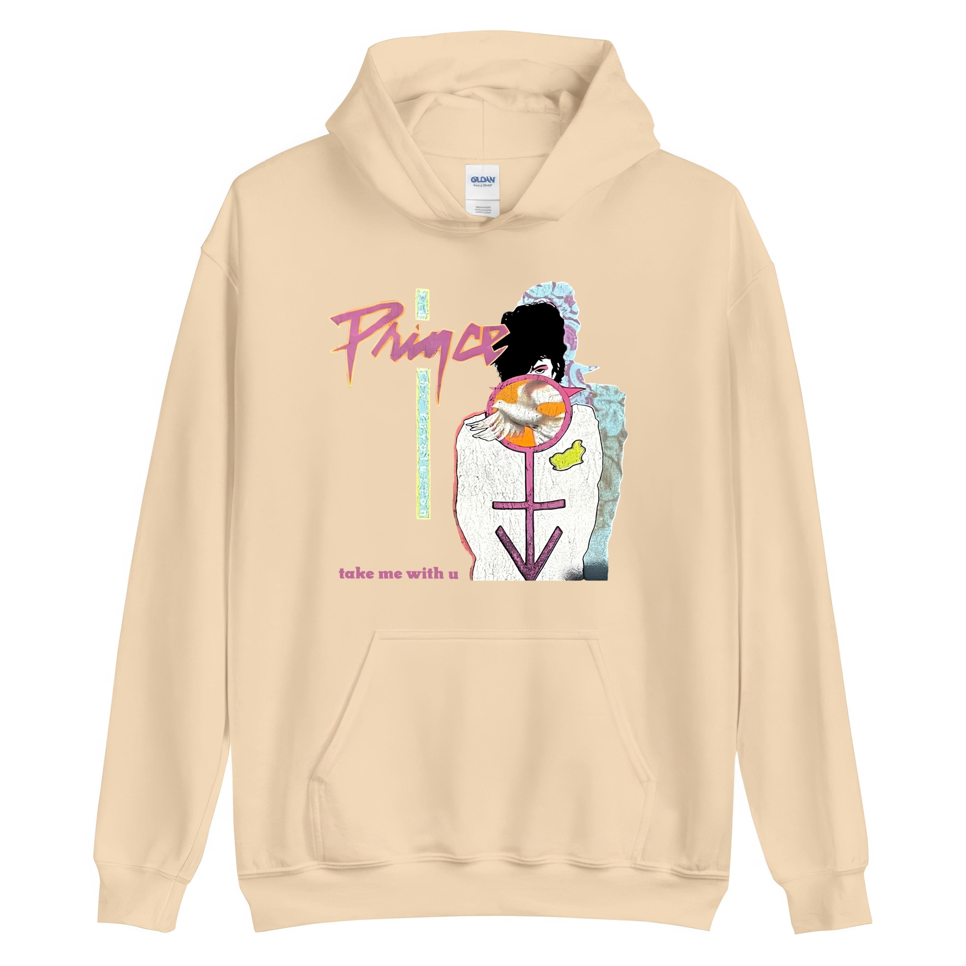 Classic Rock 1984 Album Take Me With U Mens Vintage Hoodie, Retro Music ...