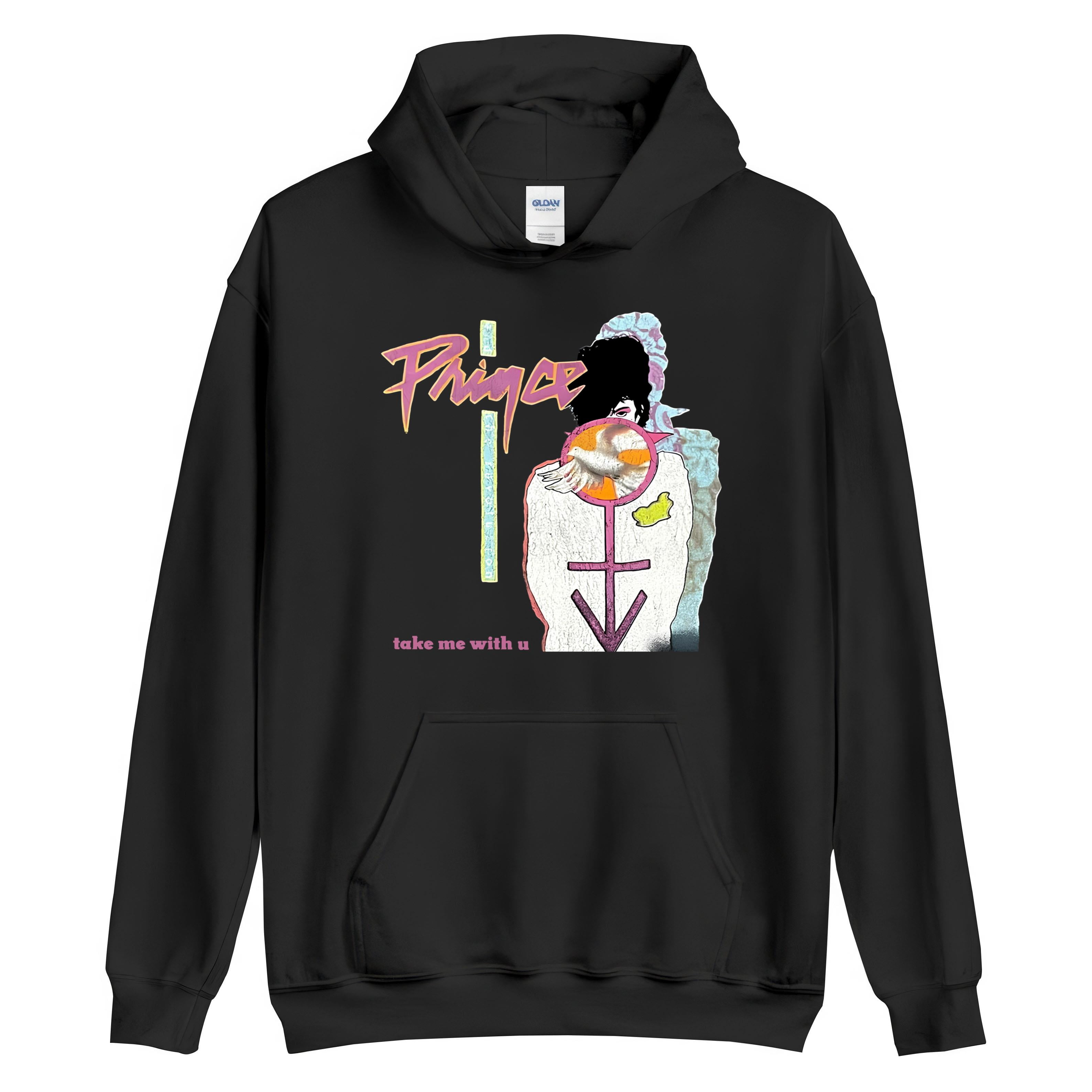 Classic Rock 1984 Album Take Me With U Mens Vintage Hoodie, Retro Music ...