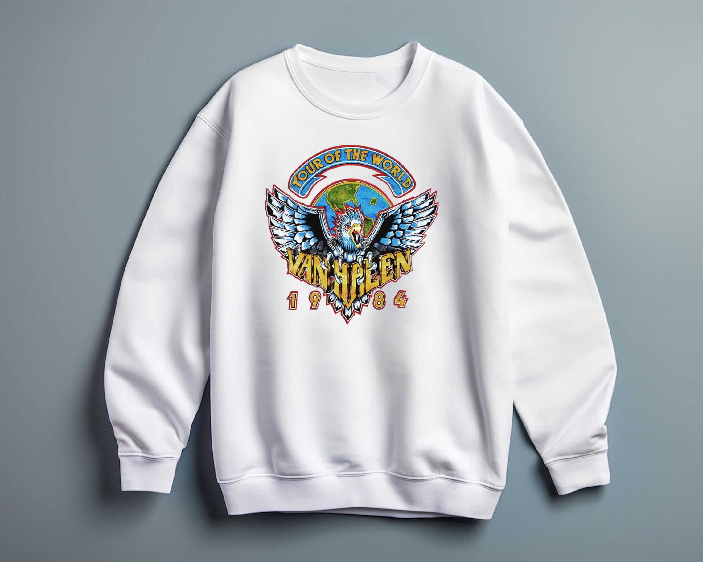 Classic Rock 1984 World Tour Unisex T-Shirt, Vintage Music Band Shirt ...