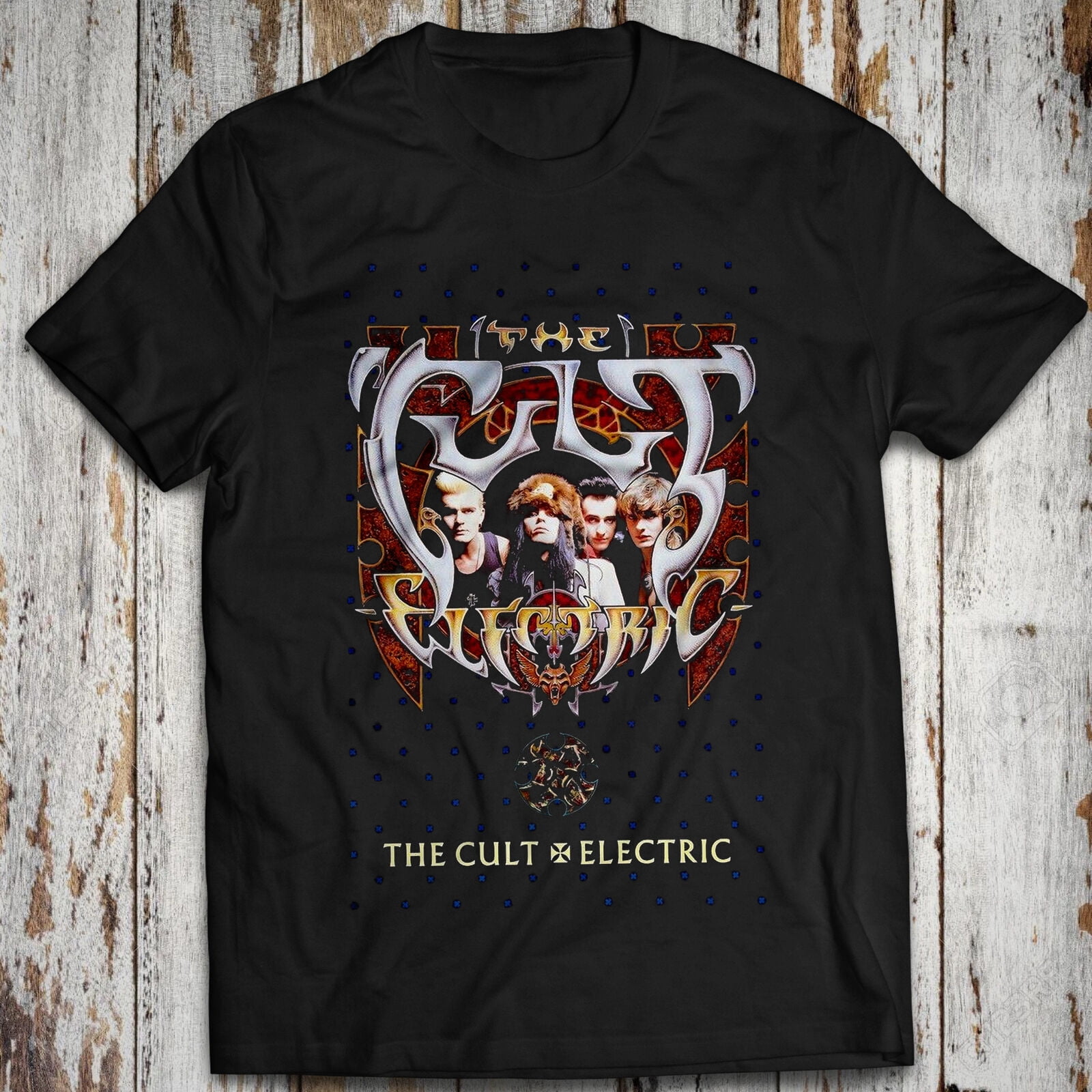 Classic Rock Album Graphic Shirt with Vintage Electric Tour-Inspired ...