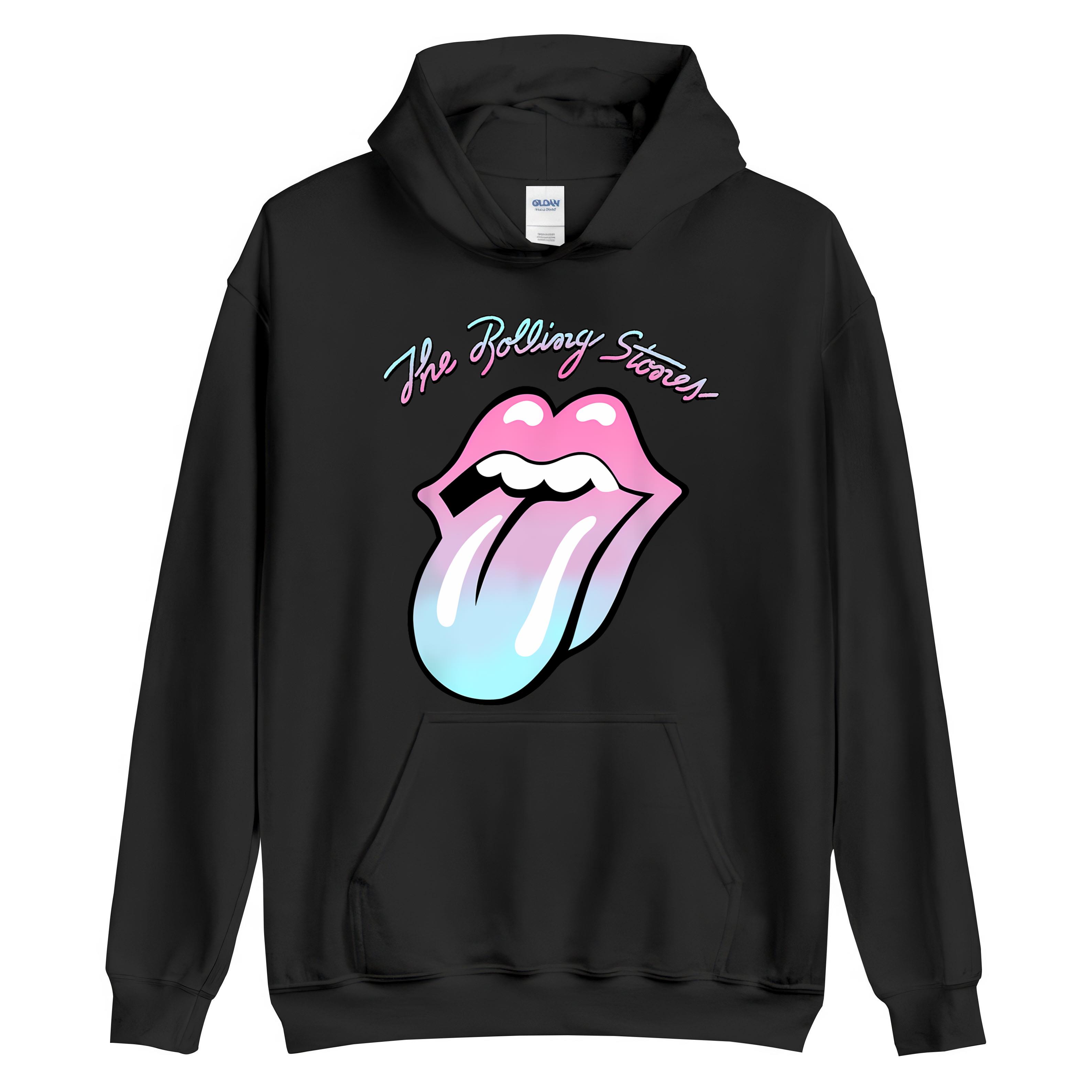 Classic Rock Band Gradient Tongue Graphic Tee - Walmart.com