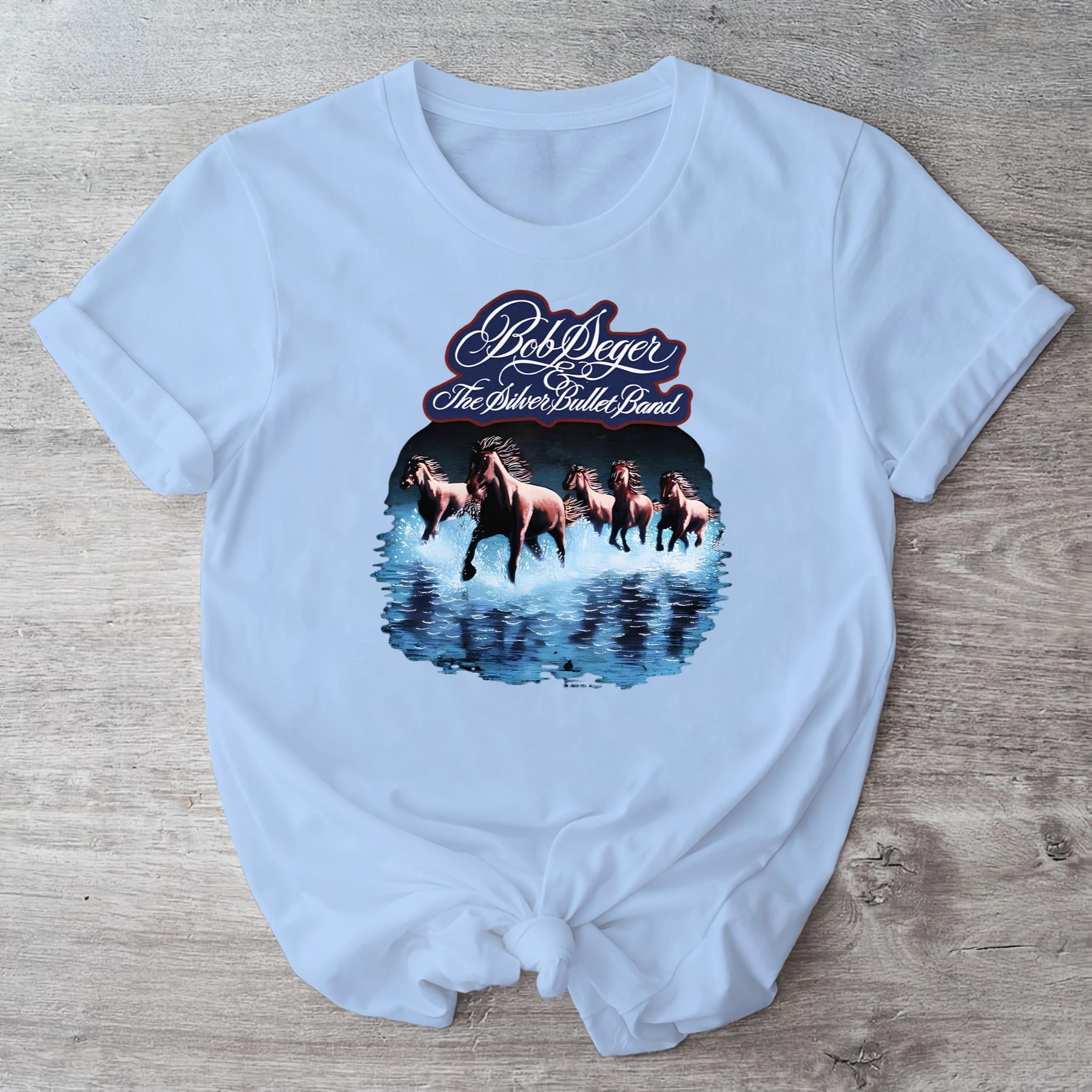 Classic Rock Band Graphic T-shirt, Against the Wind Tour-Inspired ...
