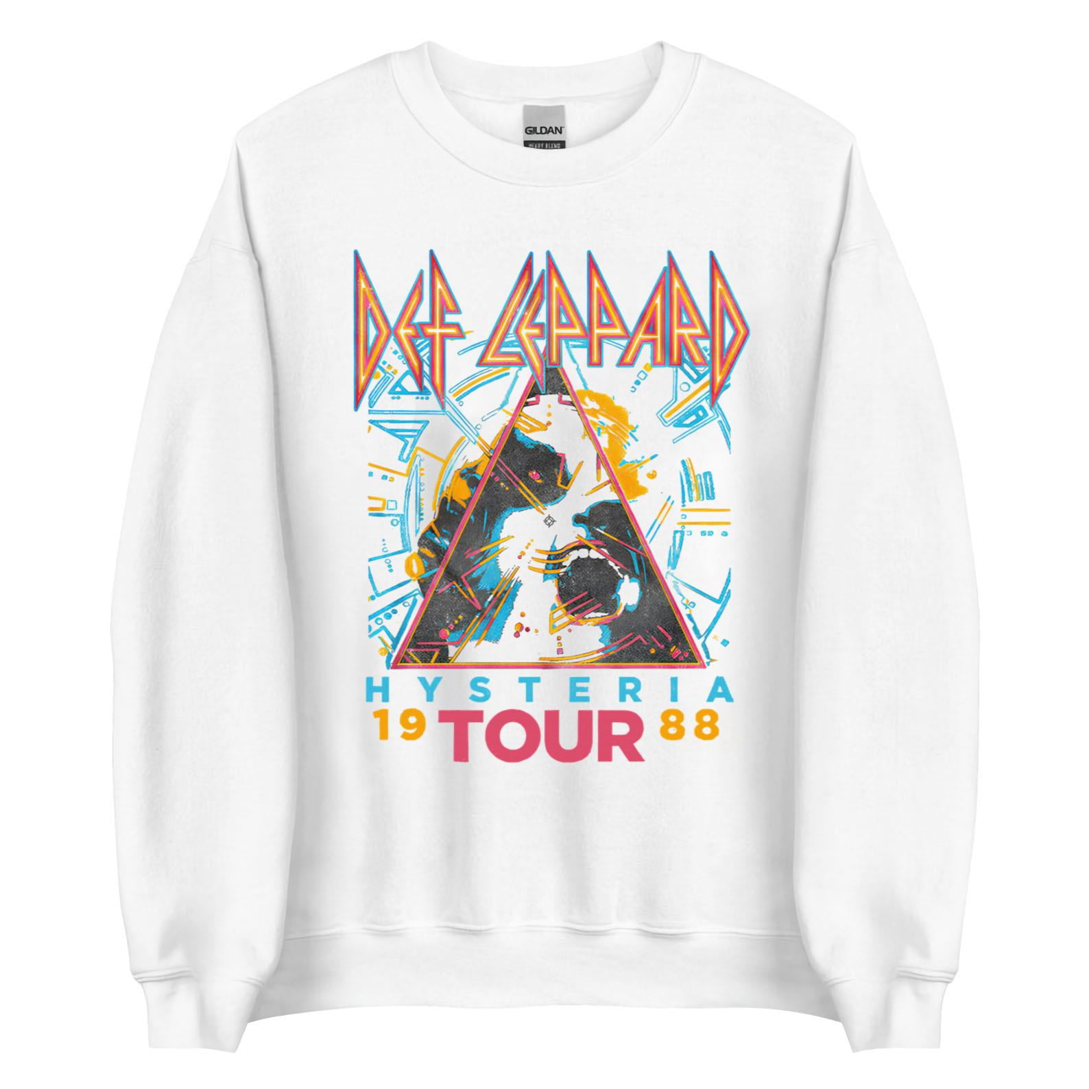 Classic Rock Band Hysteria Tour 1988 T-Shirt, Vintage Music Band Shirt ...