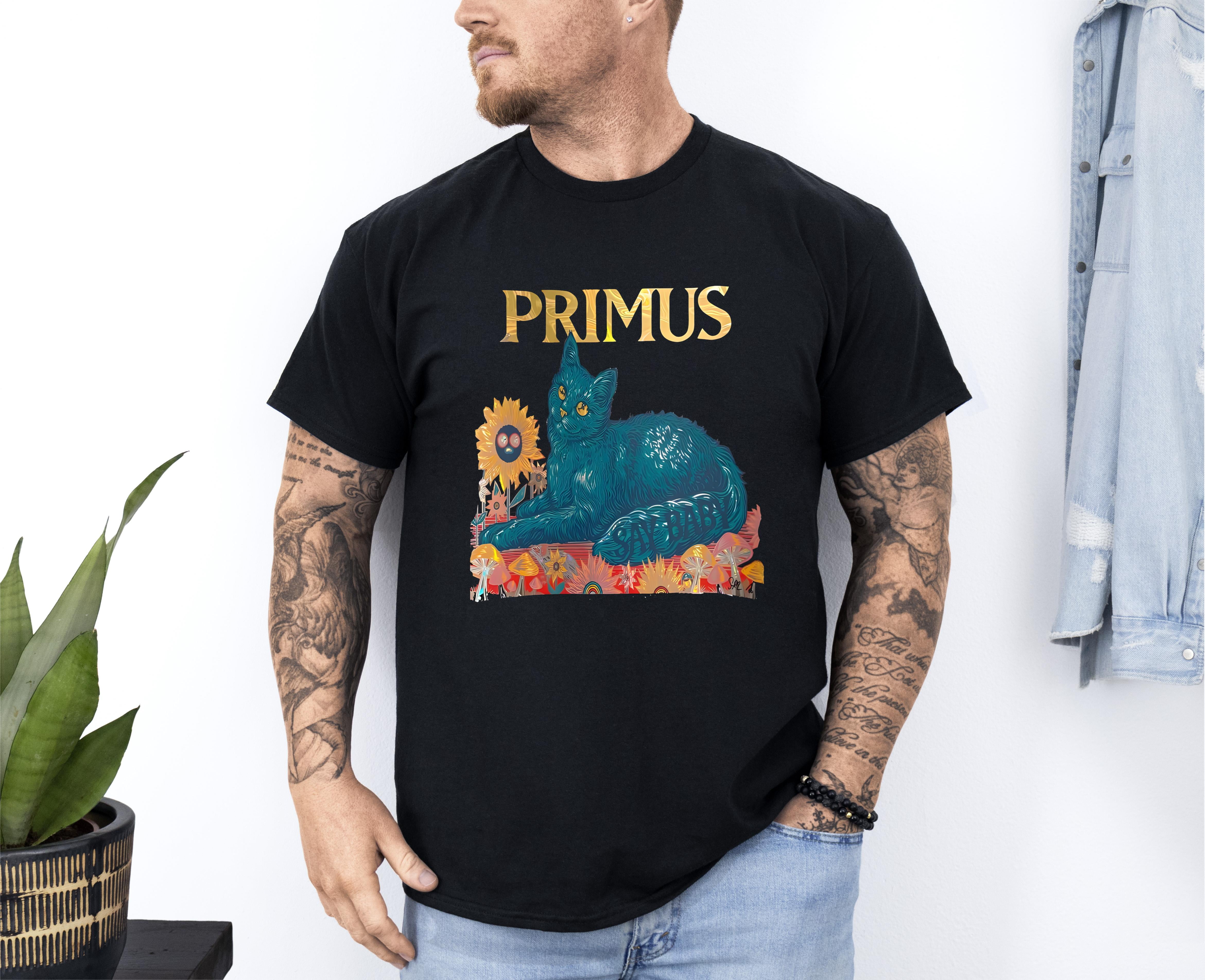 Classic Rock Band-Inspired Graphic Tee, Featuring Primus Vintage Cover ...