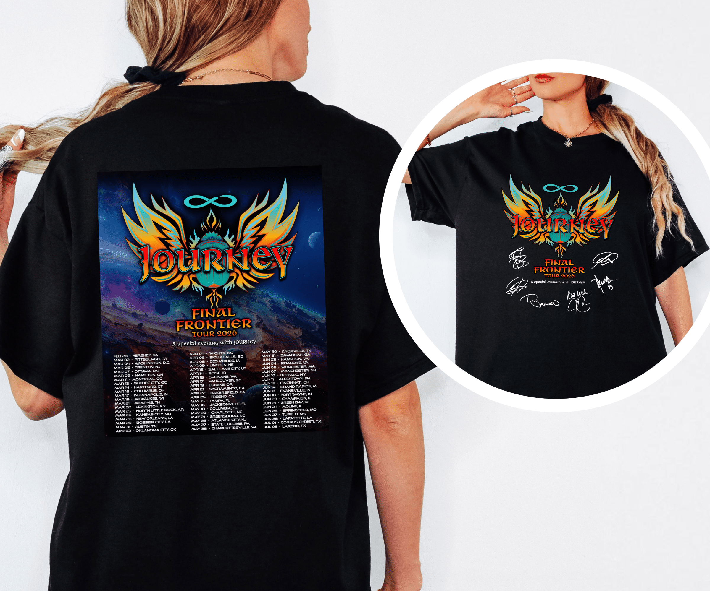 Classic Rock Final Frontier Tour 2026 T-Shirt, Vintage Rock Music ...