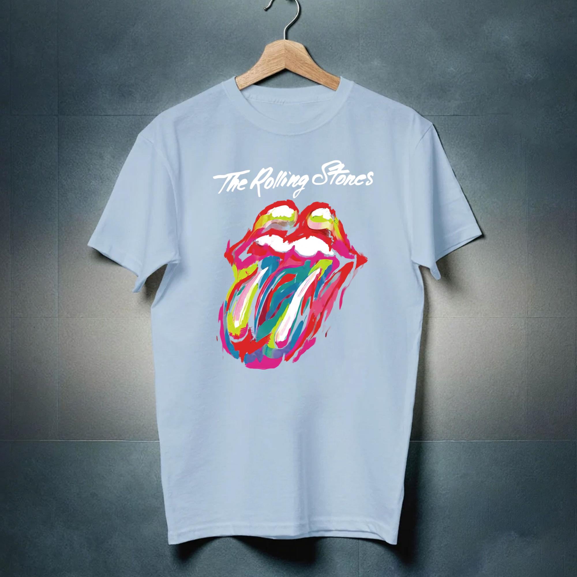 Classic Rock Lips Tribute Shirt, Vintage Tongue Logo Graphic Tee ...