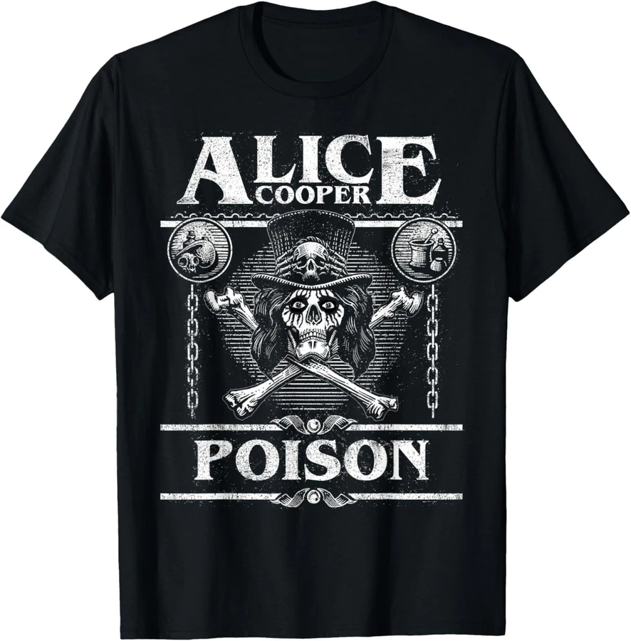 Classic Rock Singer Poison Label Music Graphic Retro Vintage Style Tee ...