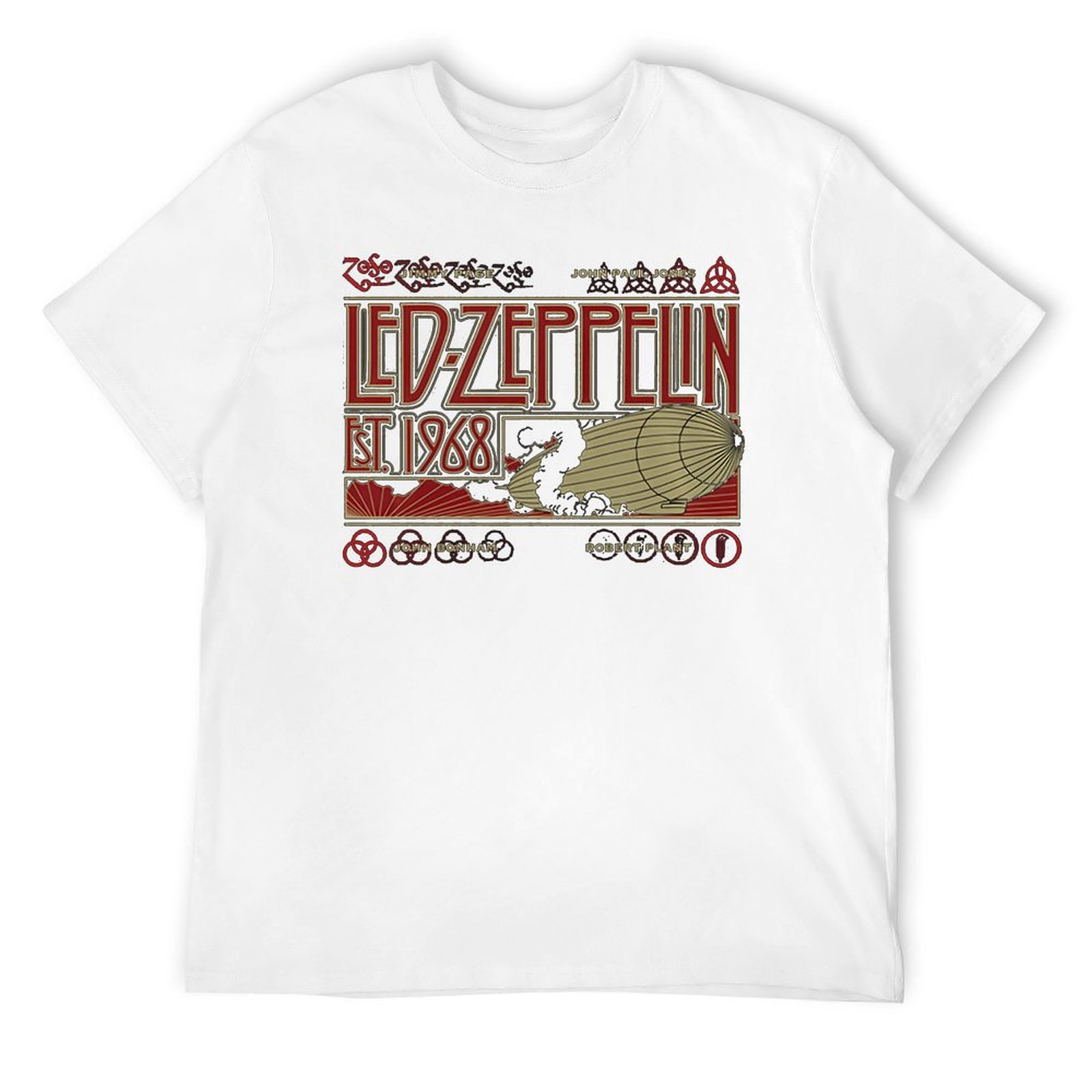 Classic Rock Vintage T-Shirt - 1968 Retro Music Tour Tee for Men ...