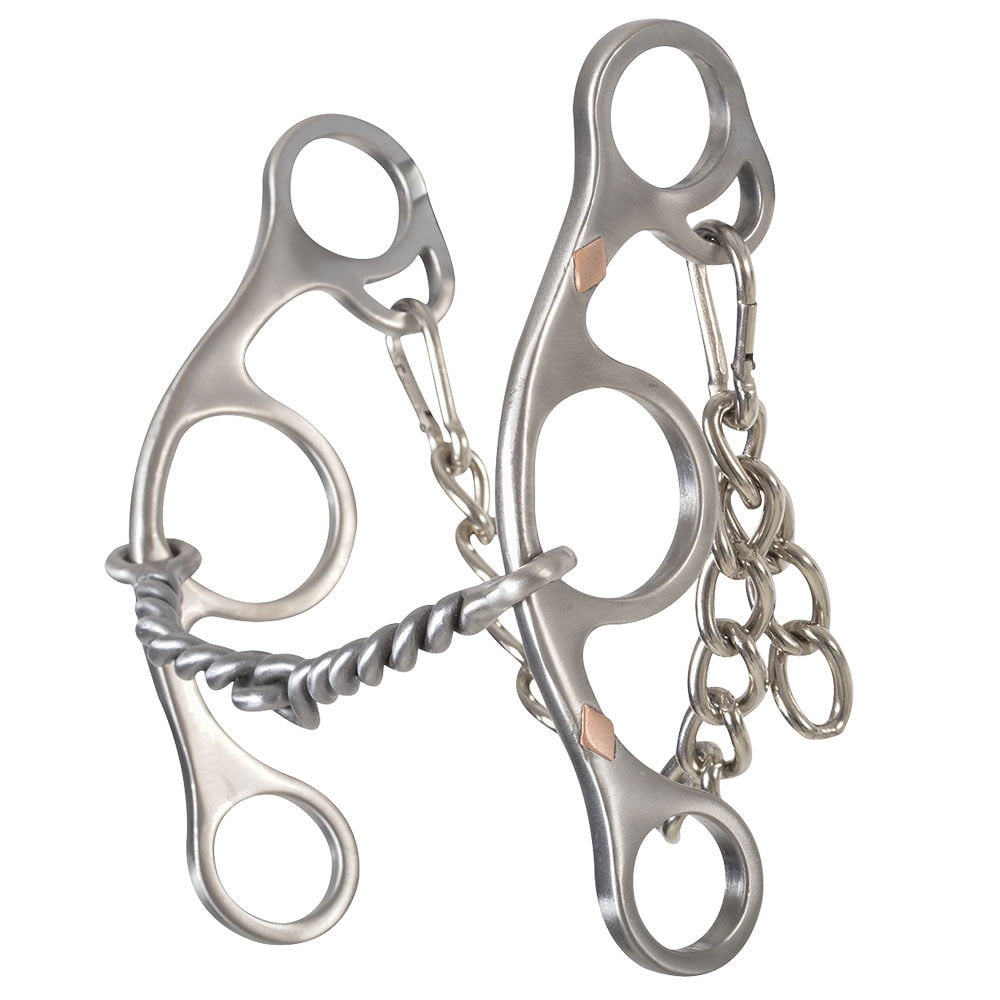 Classic Rope Company Twisted Wire Snaffle Short Shank Gag Bit - Walmart.com