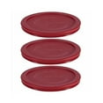 Anchor Hocking Classic Round 4 Cup Replacement Lids, Red, Set of 3, BPA ...