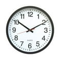 Classic Round Wall Clock, 12.63" Overall Diameter, Black Case, 1 Aa ...