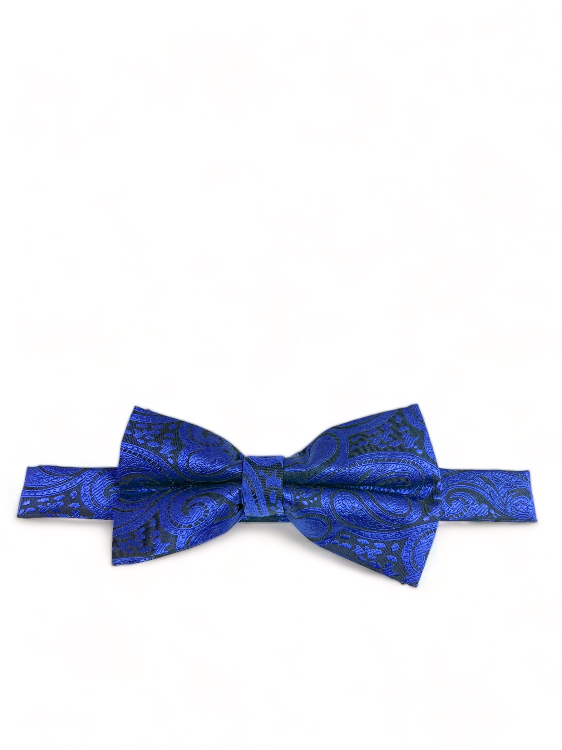 Classic Royal Blue Paisley Bow Tie - Walmart.com