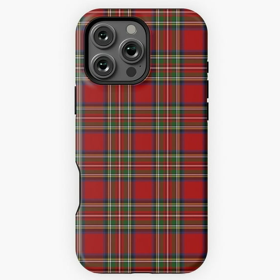 Classic Royal Stewart Red Tartan, Traditional Scottish Plaid P730 Phone ...